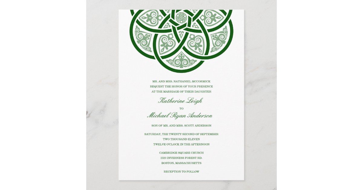 Celtic Knot Wedding Invitations | Zazzle.com