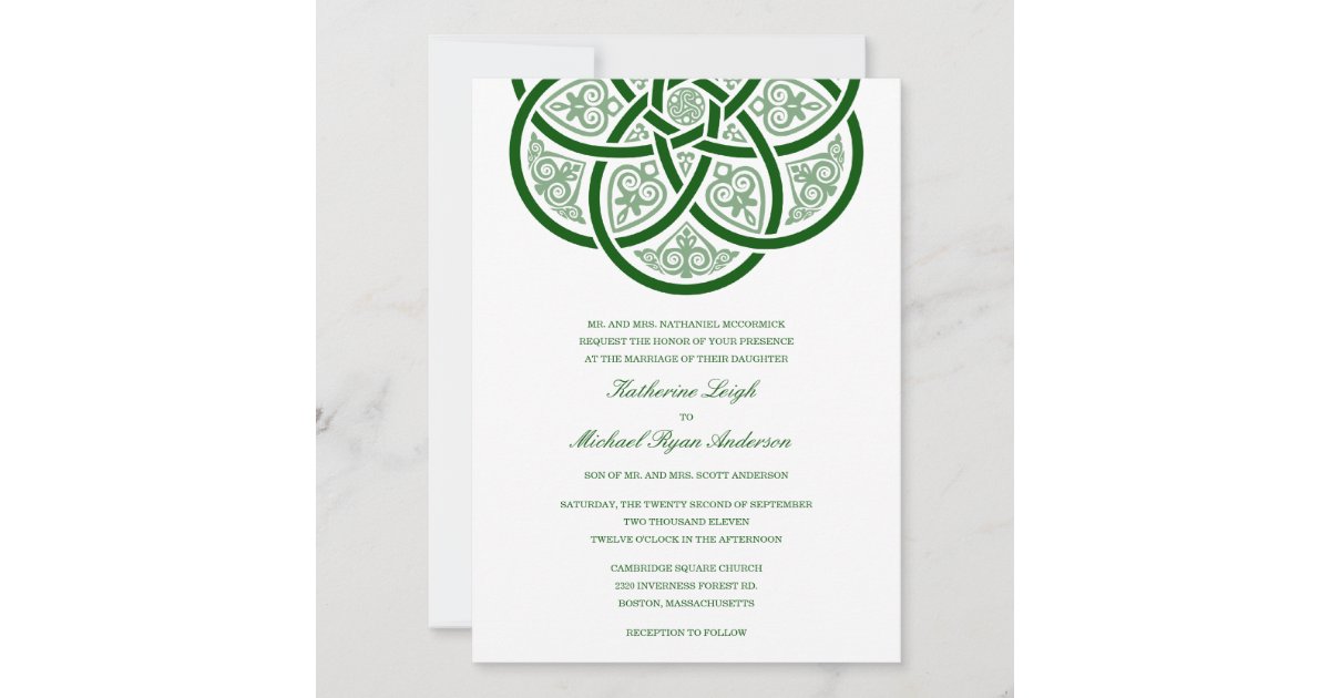 Celtic Knot Wedding Invitations | Zazzle