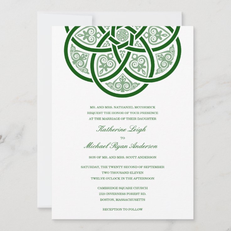 Celtic Knot Wedding Invitations | Zazzle