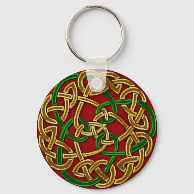 CELTIC KNOTS Irish Artwork Collection Keychain | Zazzle