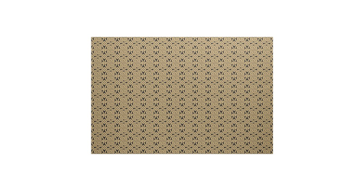 Celtic Knots Pattern Fabric | Zazzle