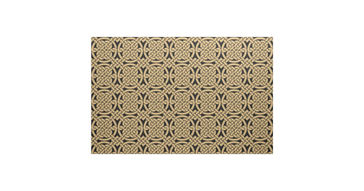 Celtic Knots Pattern Fabric | Zazzle