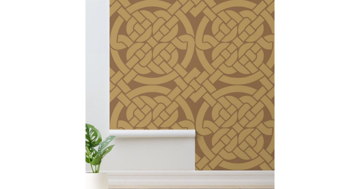 Celtic Knots Pattern Wallpaper | Zazzle