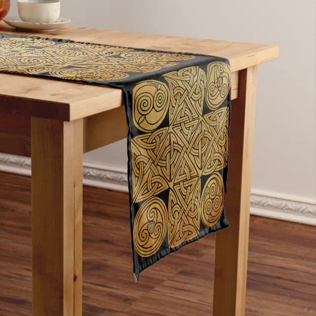 Celtic Knotwork Cross Short Table Runner | Zazzle