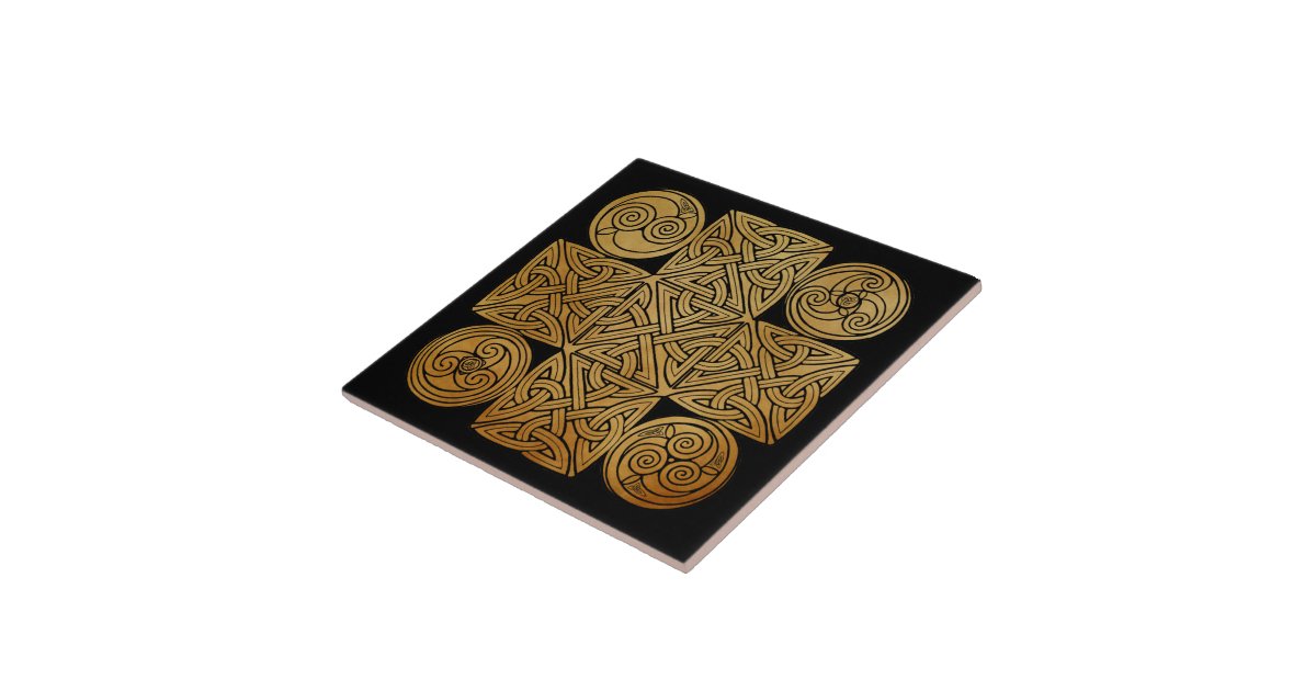 Celtic Knotwork Cross Tile | Zazzle