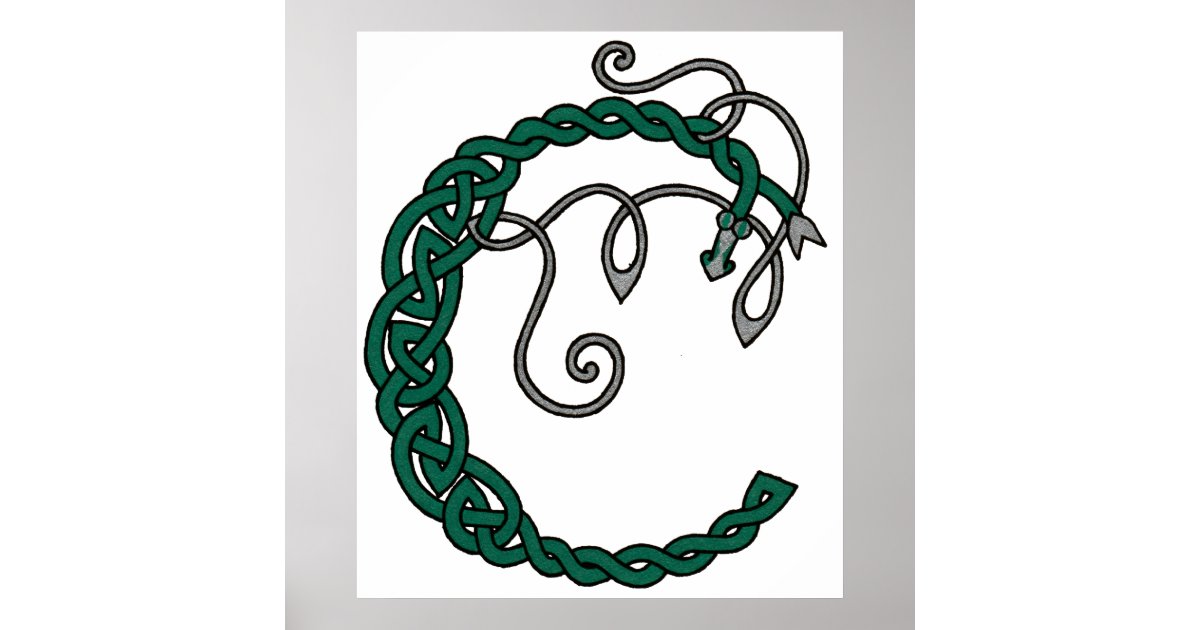 Celtic Letter C print | Zazzle