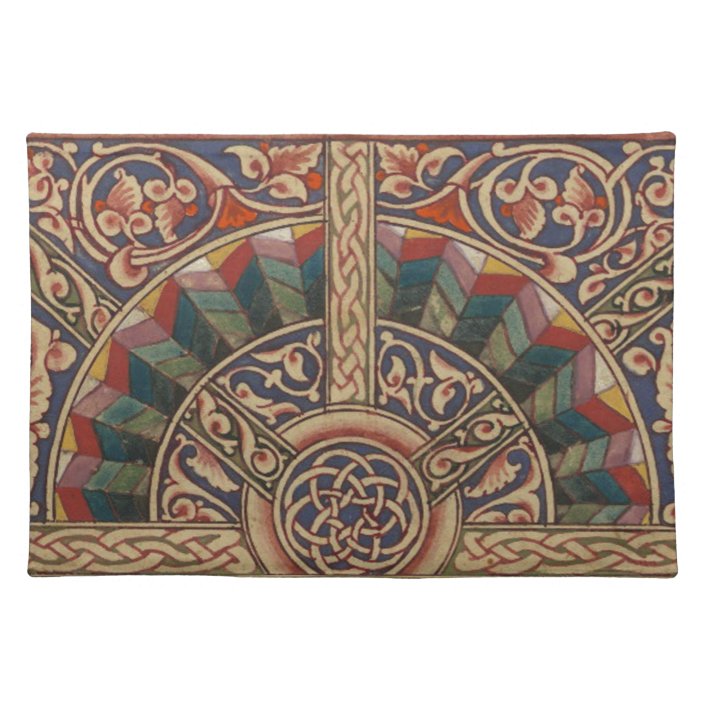 Celtic Medieval Half Circle Design Placemat | Zazzle.com