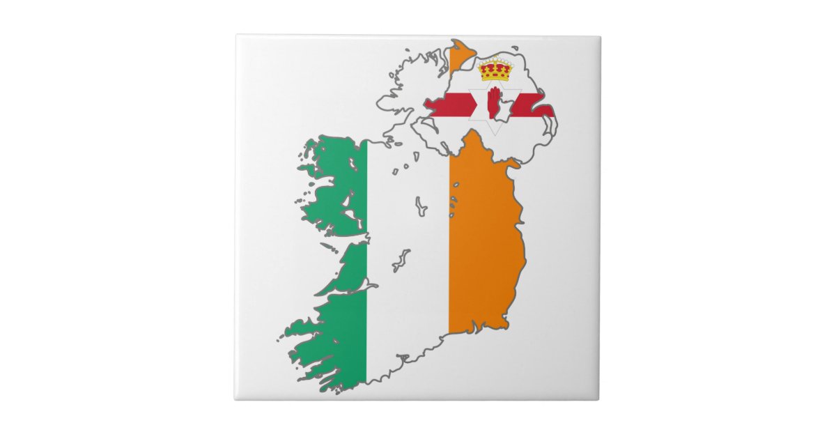 Celtic Nation Irish Map Tile | Zazzle
