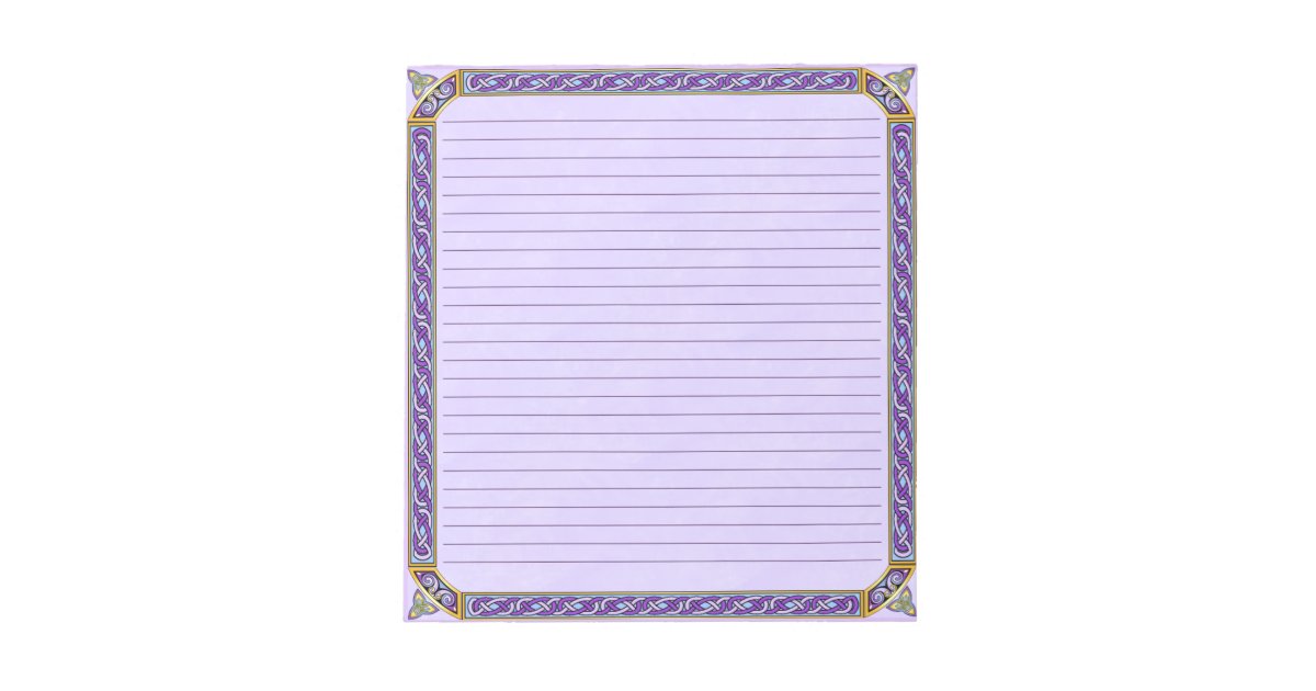 Celtic Notepad | Zazzle