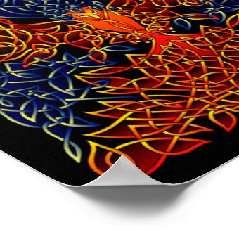 Celtic Phoenix Poster | Zazzle