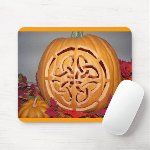 Celtic pumpkin carving mouse pad | Zazzle