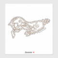 Celtic Rohan Horse Symbol Sticker | Zazzle
