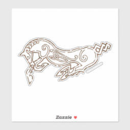 Celtic Rohan Horse Symbol Sticker | Zazzle