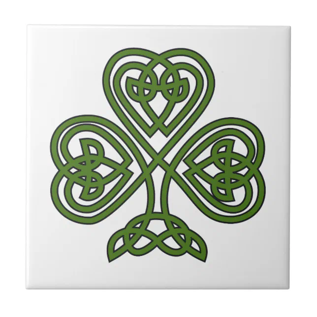 Celtic Shamrock - St Patricks Day Ceramic Tile | Zazzle