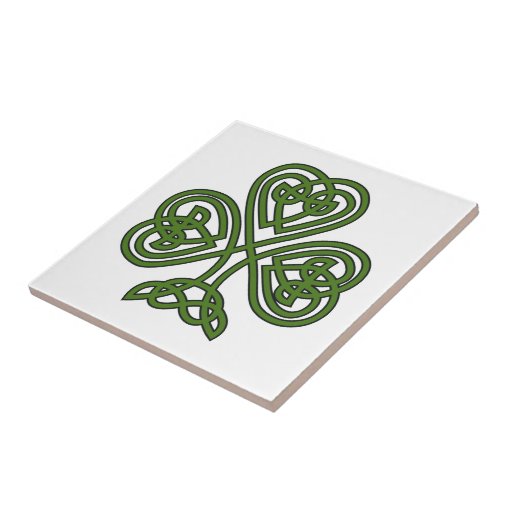 Celtic Shamrock - St Patricks Day Ceramic Tile | Zazzle