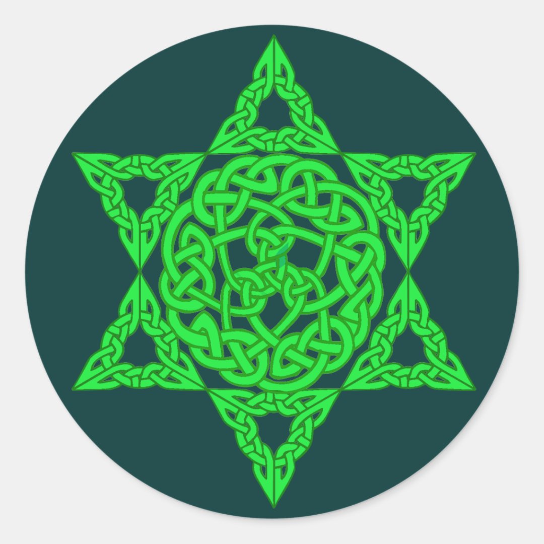 Celtic Star of David Stickers | Zazzle