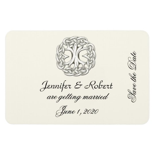 Celtic Tree of Life Save the Date Magnet | Zazzle.com