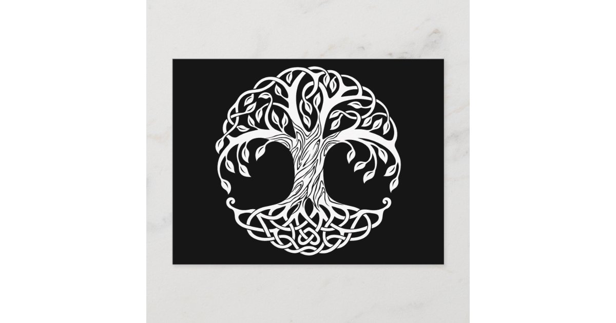 celtic tree postcard | Zazzle