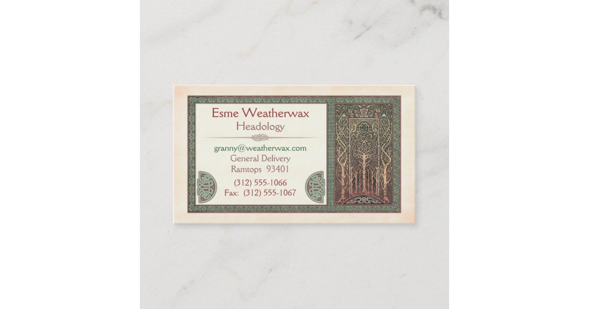 Celtic Trees Design Business Cards | Zazzle