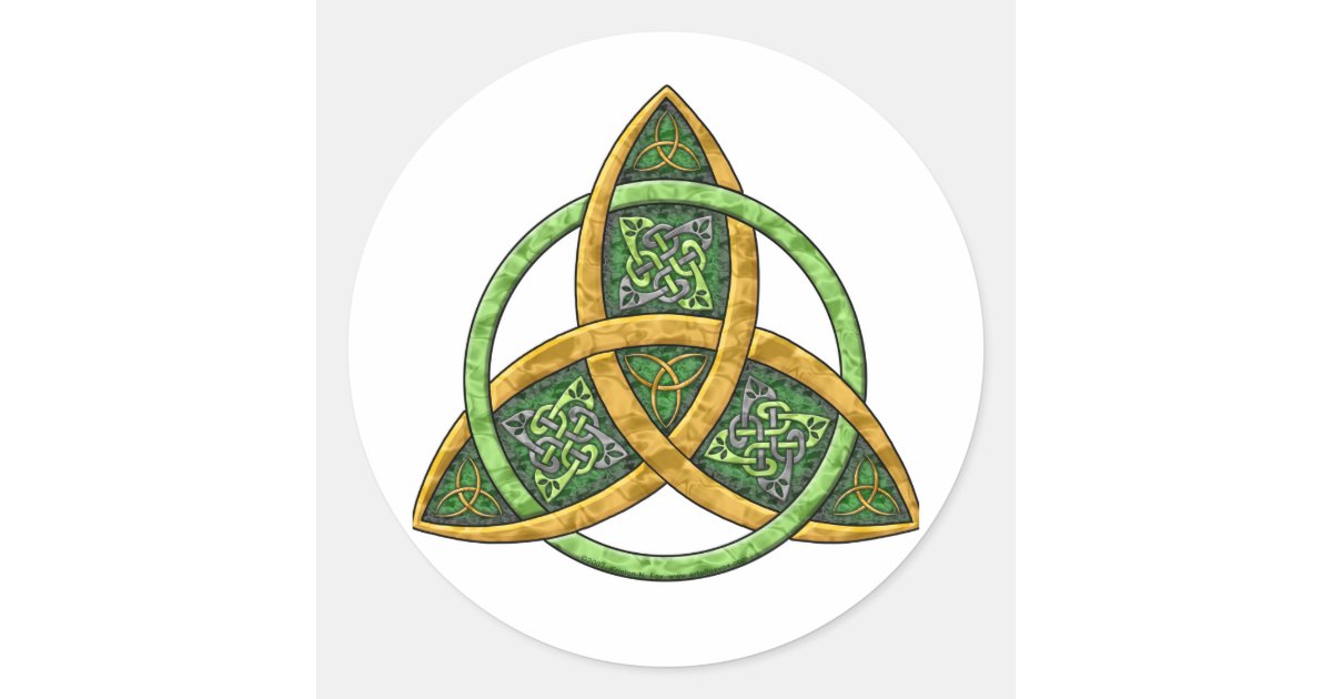 Celtic Trinity Knot Classic Round Sticker | Zazzle