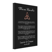 Celtic Trinity Knot Irish Wedding Vows Handfasting Canvas Print | Zazzle