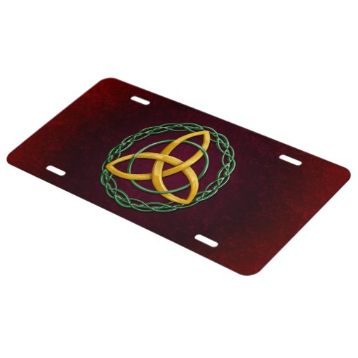 Celtic Trinity Knot License Plate | Zazzle