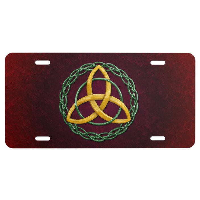 Celtic Trinity Knot License Plate | Zazzle.com