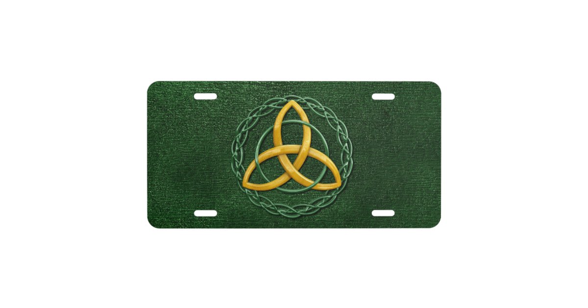 Celtic Trinity Knot License Plate | Zazzle