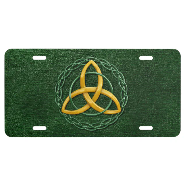 Celtic Trinity Knot License Plate | Zazzle