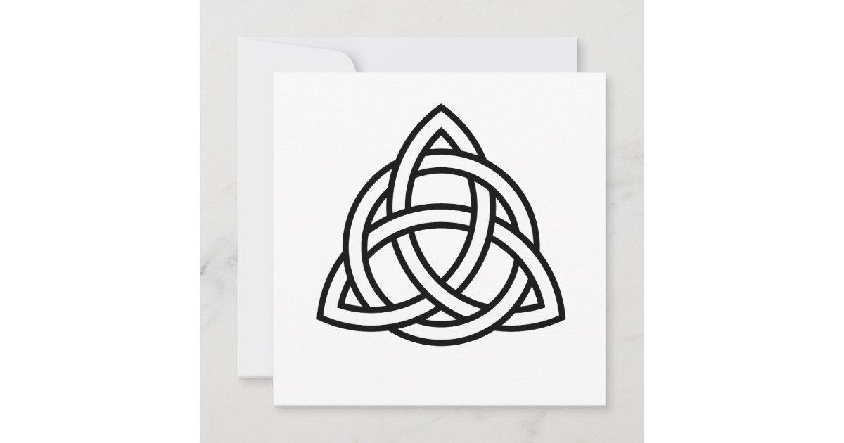 Celtic Trinity Knot Triquetra Symbol Invitation | Zazzle