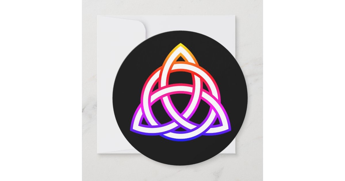 Celtic Trinity Knot Triquetra Wicca Symbol Invitation | Zazzle