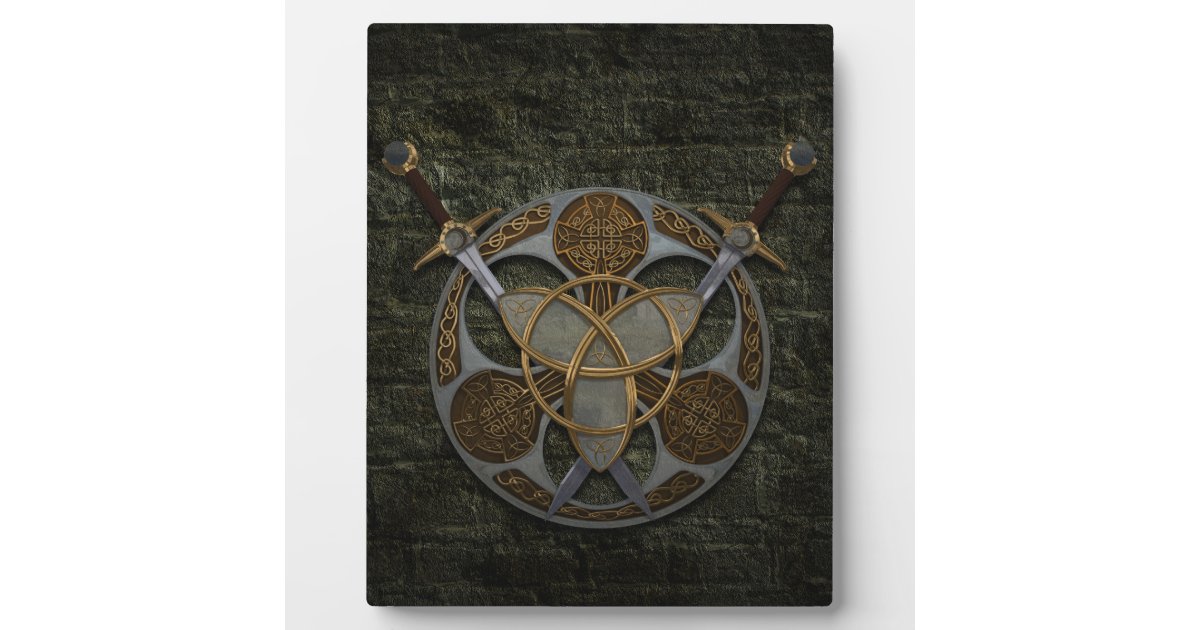 Celtic Trinity Shield Plaque | Zazzle