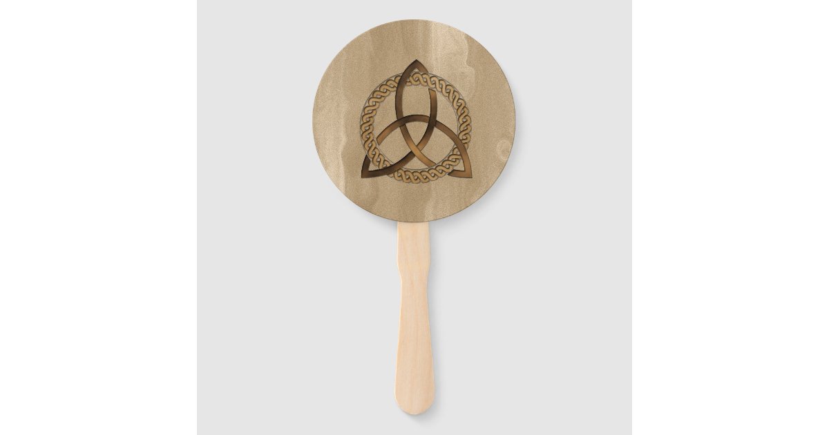 Celtic Triquetra Trinity Knot Hand Fan | Zazzle