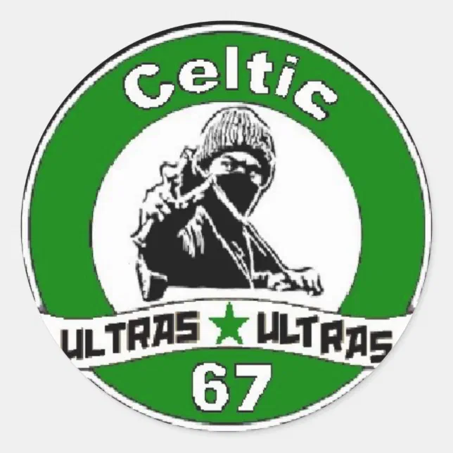 CELTIC ULTRAS. CLASSIC ROUND STICKER | Zazzle