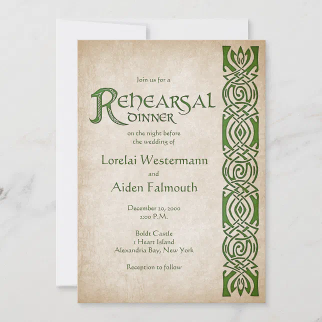 Celtic Viking Fantasy Wedding Invitation | Zazzle