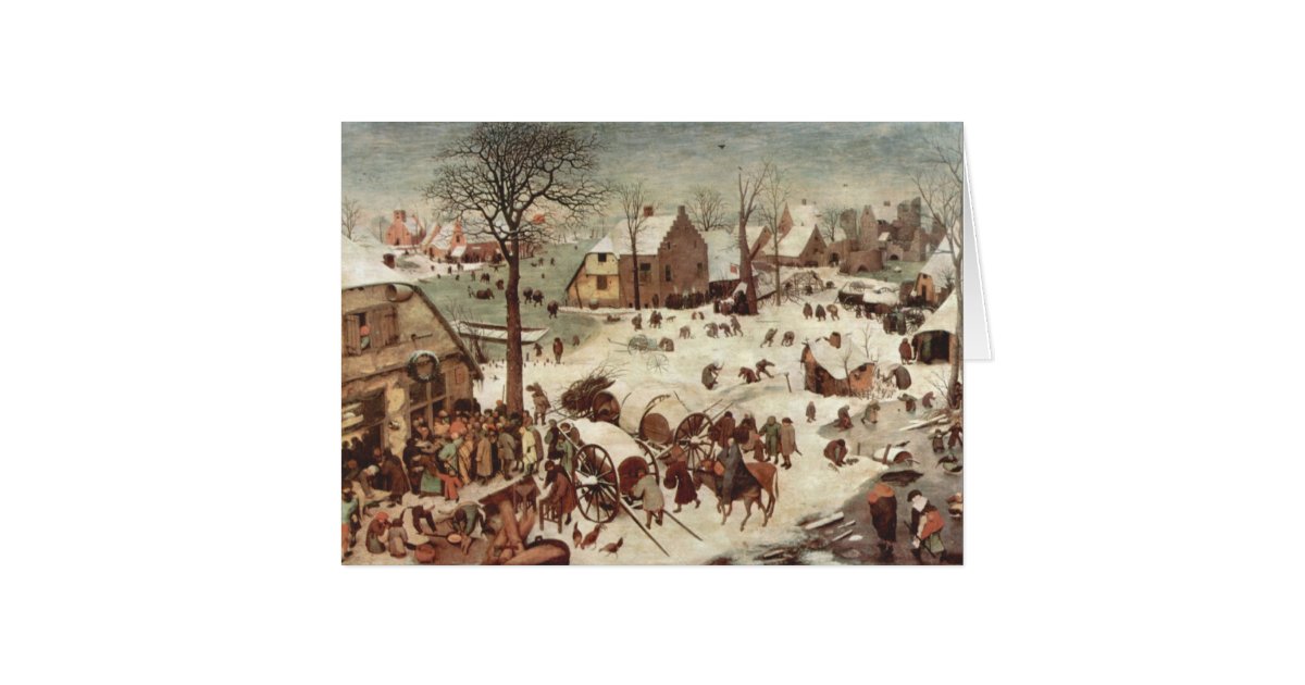 Census at Bethlehem by Pieter Bruegel | Zazzle