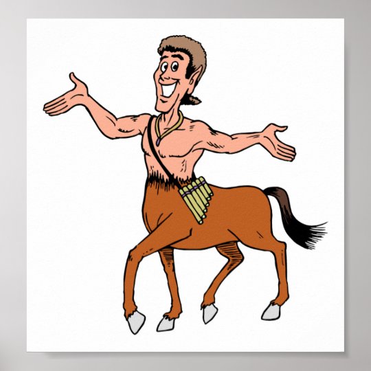 Centaur Half Man Half Horse Mythical Creature Poster | Zazzle.com