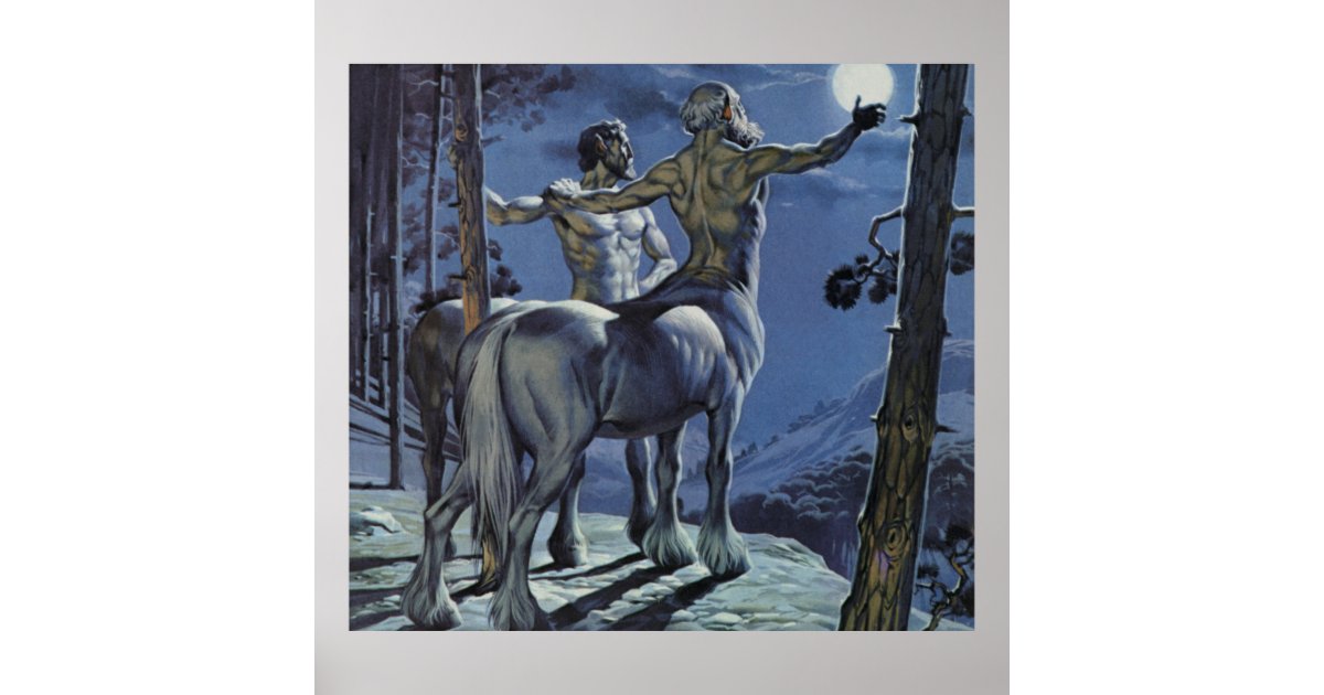 Centaurs (colour litho) poster | Zazzle