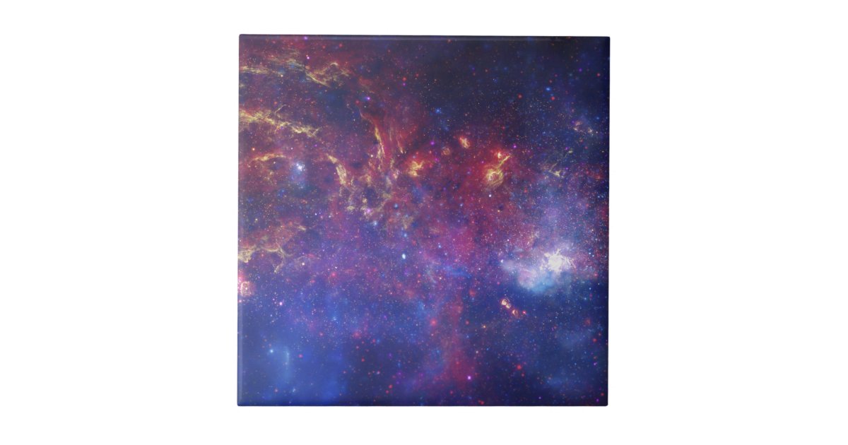 Center of the Milky Way Galaxy Ceramic Tile | Zazzle