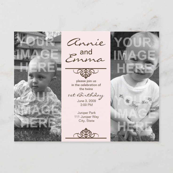 Center Stage Invitation Postcard | Zazzle