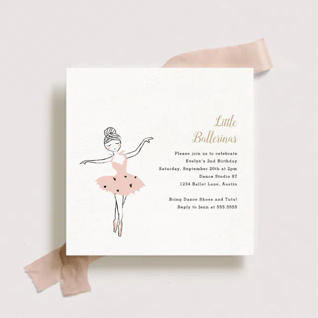 Center Stage Kids Birthday Party Invitation | Zazzle