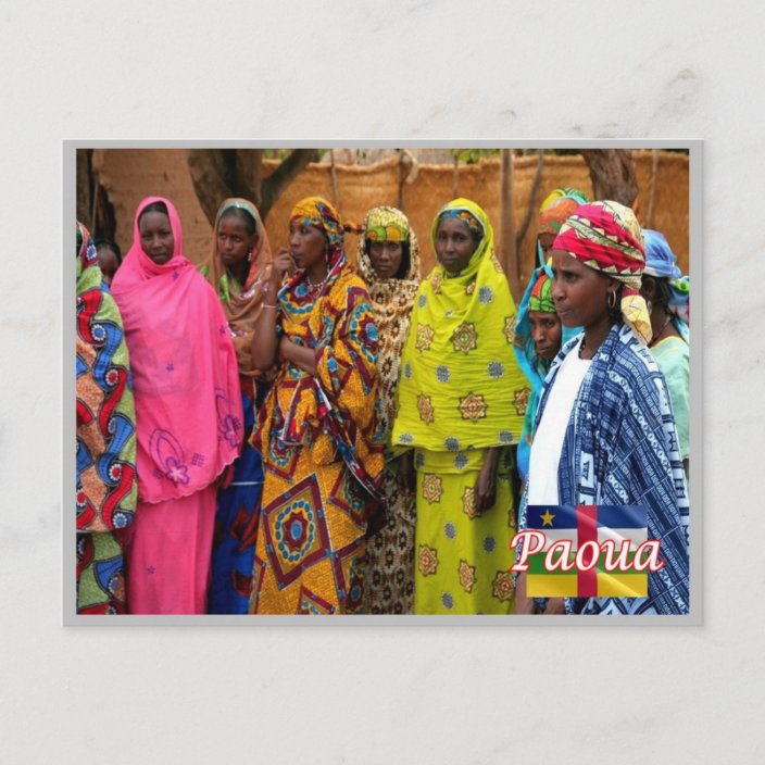 Central African Republic - Paoua - Postcard | Zazzle.com