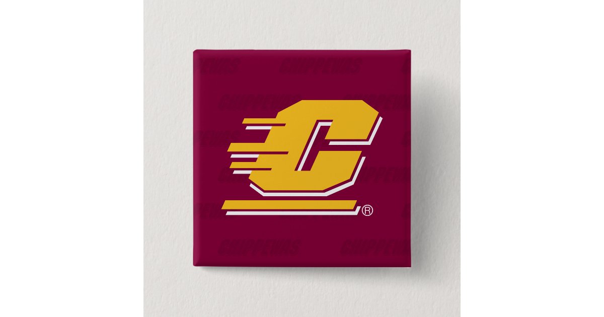 Central Michigan Logo Watermark Button | Zazzle