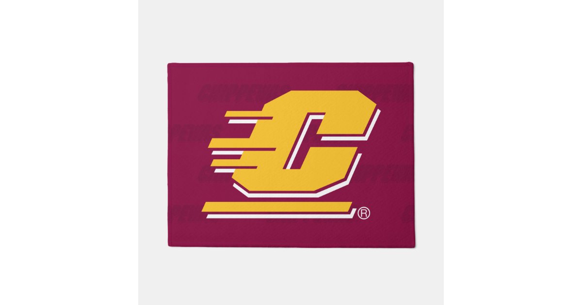 Central Michigan Logo Watermark Doormat | Zazzle