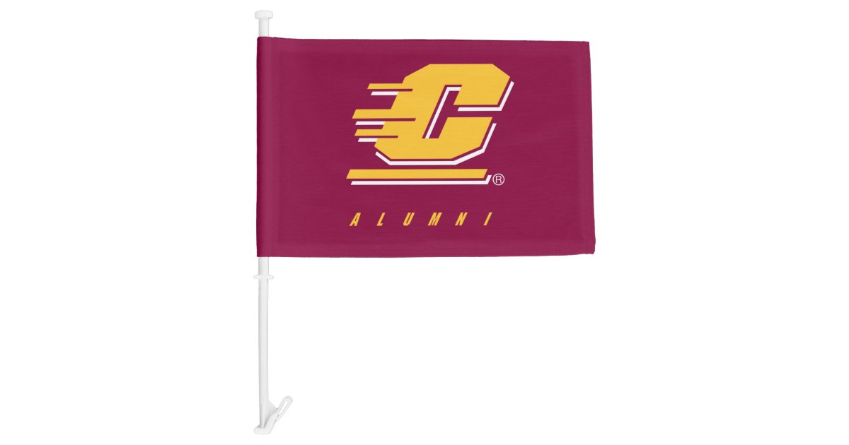 Central Michigan University Alumni Car Flag | Zazzle