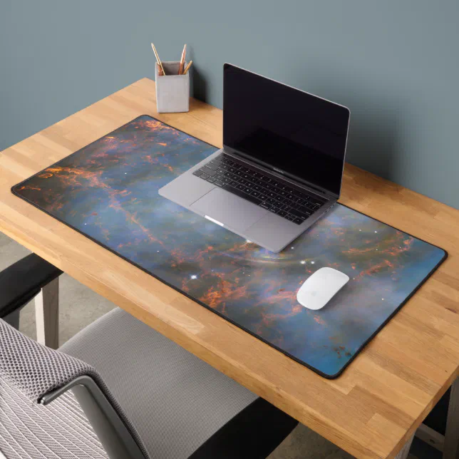 Central Neutron Star In The Crab Nebula. Desk Mat | Zazzle