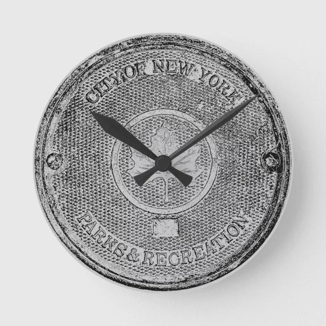 Central Park NYC Round Clock | Zazzle