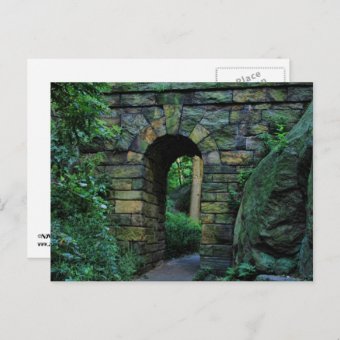 Central Park: Ramble Stone Arch Postcard | Zazzle