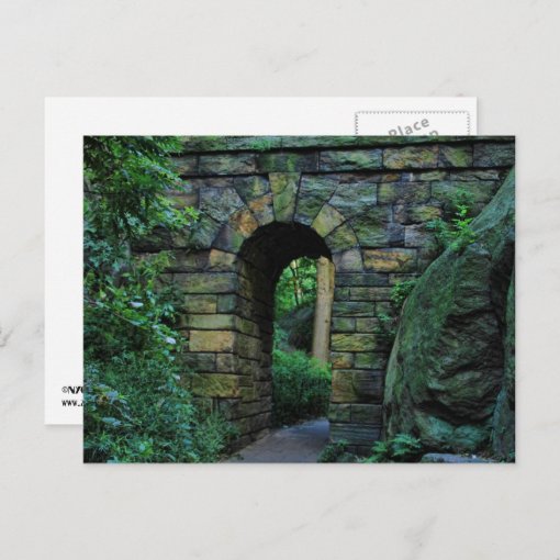 Central Park: Ramble Stone Arch Postcard | Zazzle