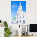 Centre Congregational Church Retro Poster | Zazzle